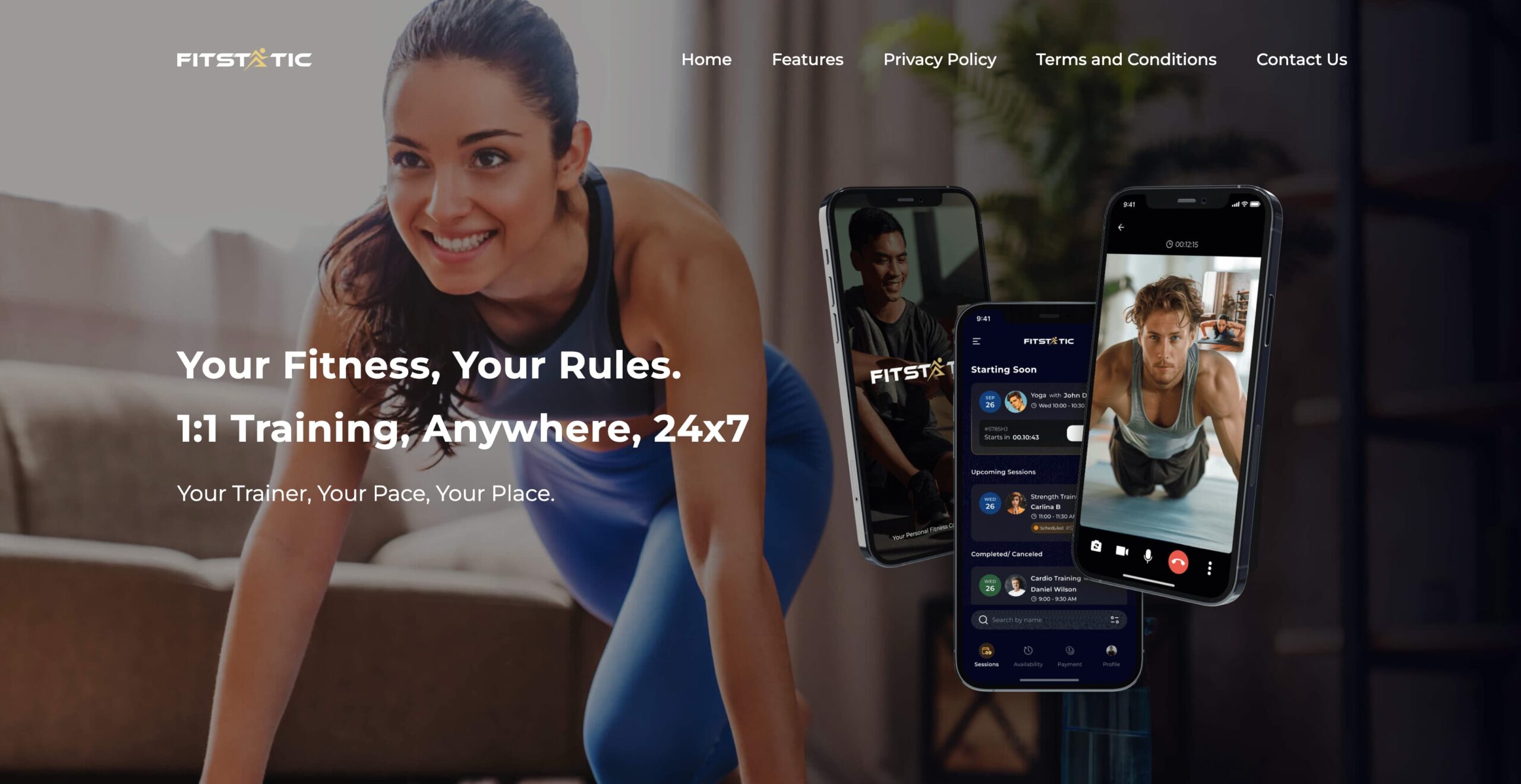 FitStatic - Your Fitness, Your Rules 1:1 Training, Anywhere, 24x7